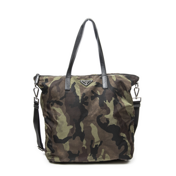 Prada | Bags | Prada Camouflage Zip Tote | Poshmark